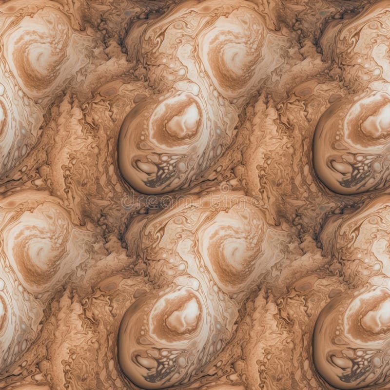 Jupiter Planet in Outer Space Close-up, Texture of Brown Gas Clouds. AI ...