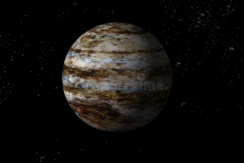 Planet Jupiter Galaxy stock illustration. Illustration of alien - 118903810