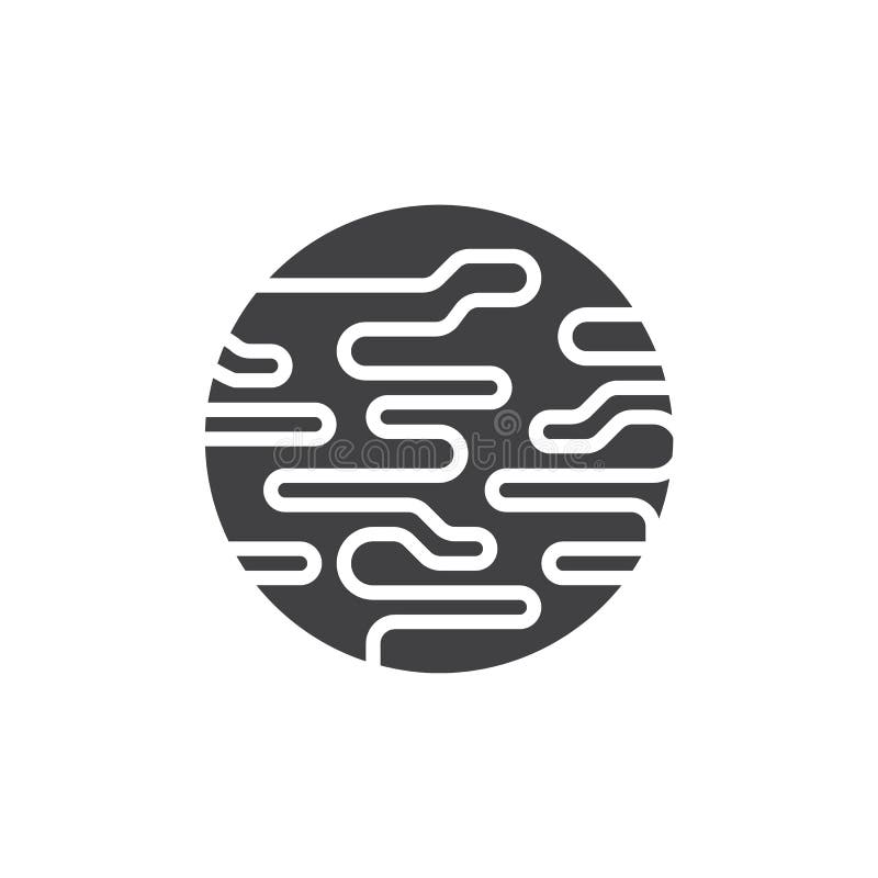 Jupiter planet vector icon stock vector. Illustration of symbol - 146782120