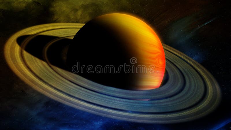 Jupiter with Rings stock illustration. Illustration of detailed - 85025681