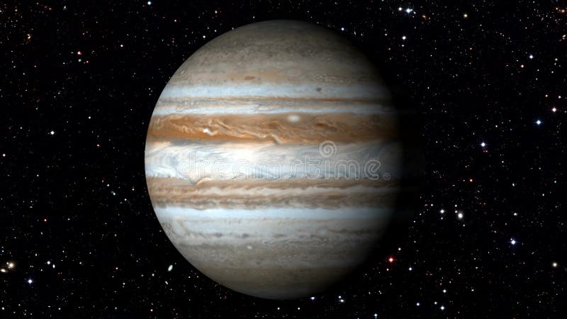 Jupiter rotating in space stock footage. Video of jupiter - 89225404