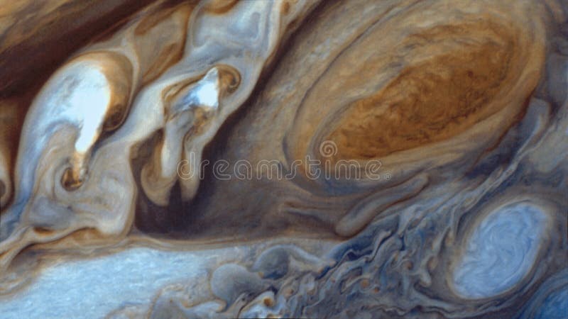 Jupiter`s Surface and the Great Red Spot. Stock Footage - Video of cool ...