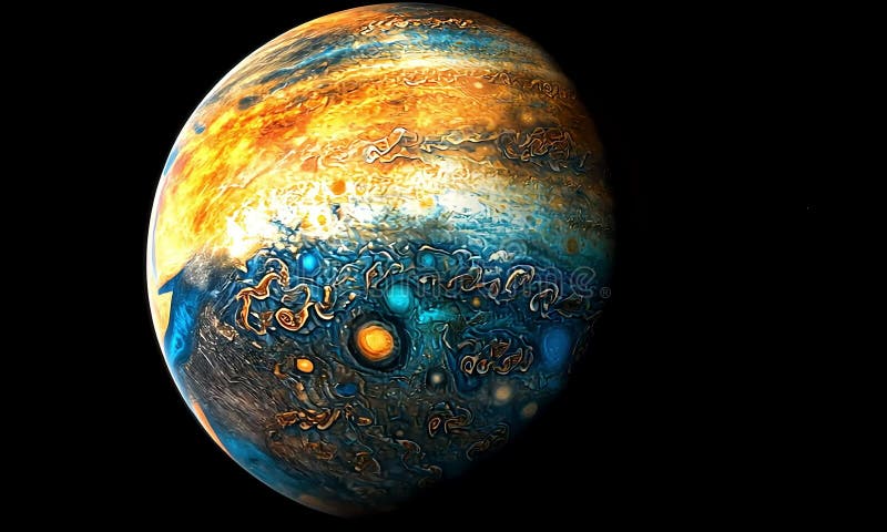 Jupiter S Swirling Cloudscape, Cosmic Backdrop, Space Exploration ...