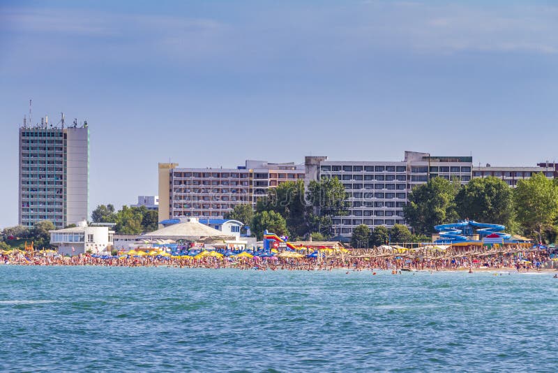 Jupiter sea summer resort editorial photo. Image of outdoors - 32766576