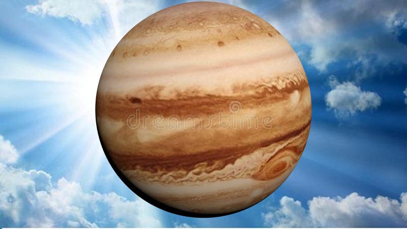 Jupiter in the sky stock illustration. Illustration of deep - 29094672