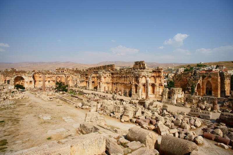 Jupiter Temple stock photo. Image of bekaa, monumental - 20659716