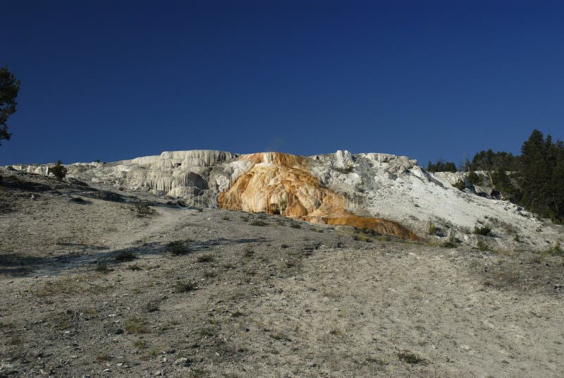 Jupiter Terrace an Mammoth Hot Springs Yellowstone Nationalpark Wyoming ...