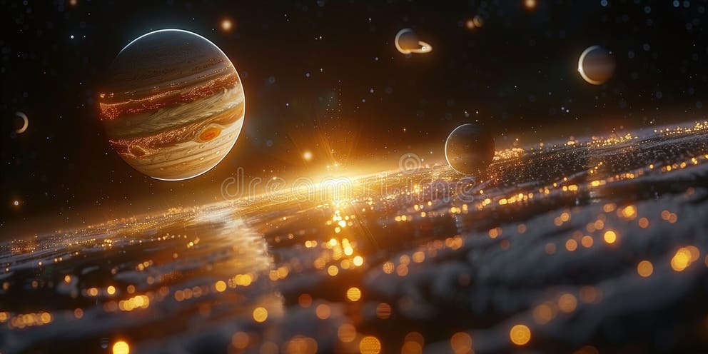 Jupiter and Uranus Align in a Stylized Orbit within the Solar System ...