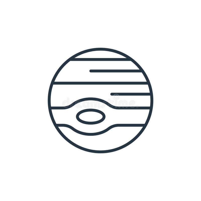 Jupiter. Vector drawing stock vector. Illustration of education - 109458273