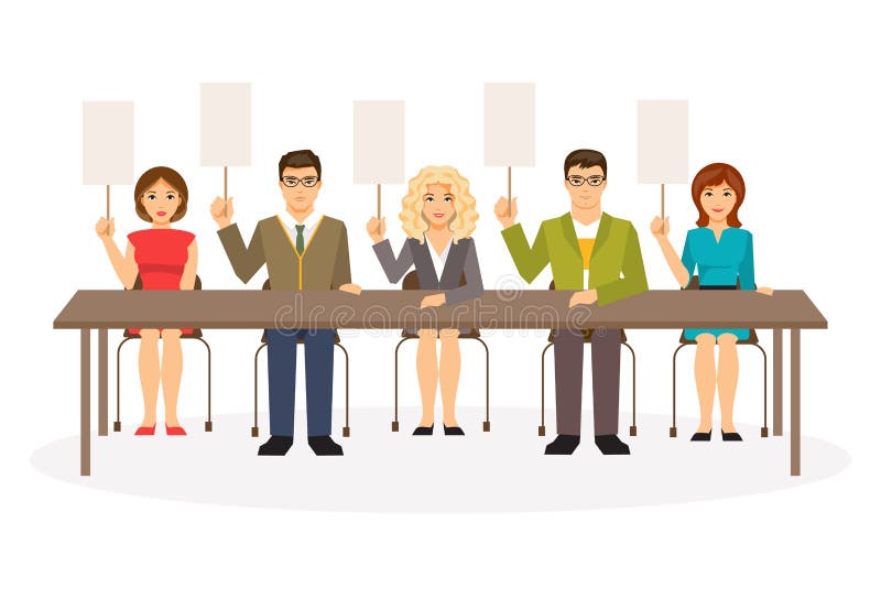 Jurado Ilustración Del Vector Ilustración del Vector - Ilustración de ...