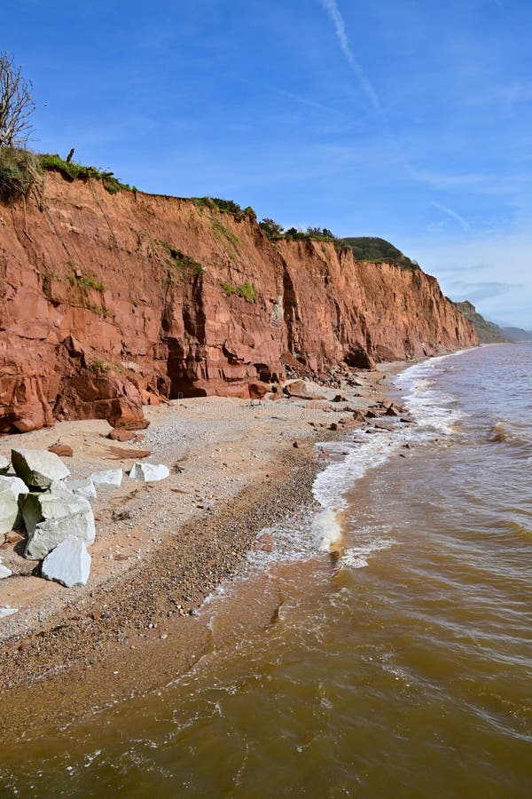 Jurassic Coast Cliffs at Sidmouth, Devon Stock Image - Image of england ...