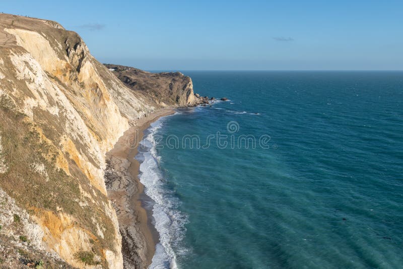 Jurassic coast coastline stock image. Image of beautiful - 262767449