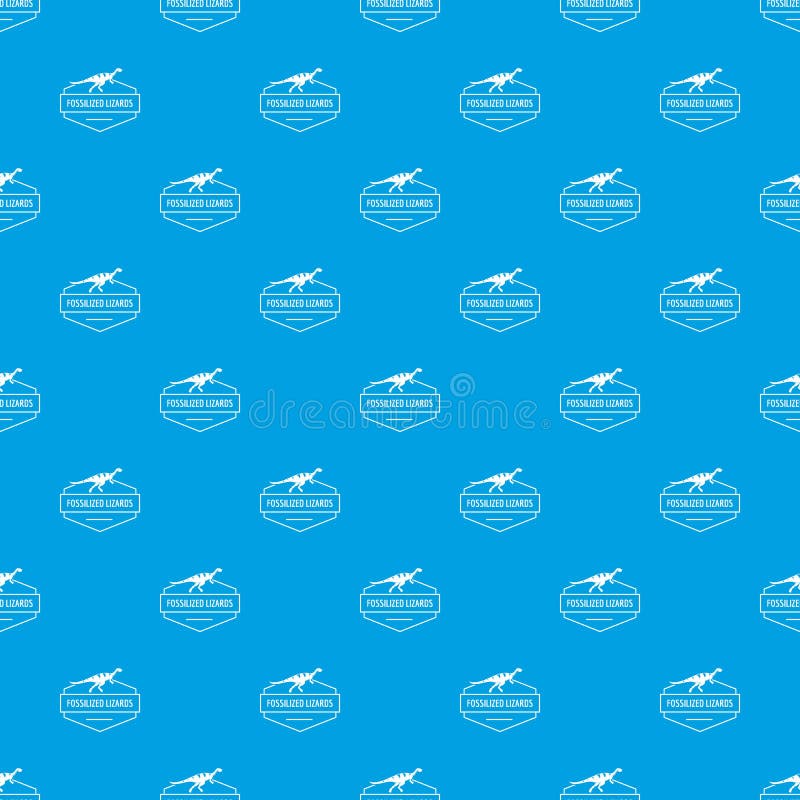 Jurassic Lizard Pattern Vector Seamless Blue Stock Vector ...