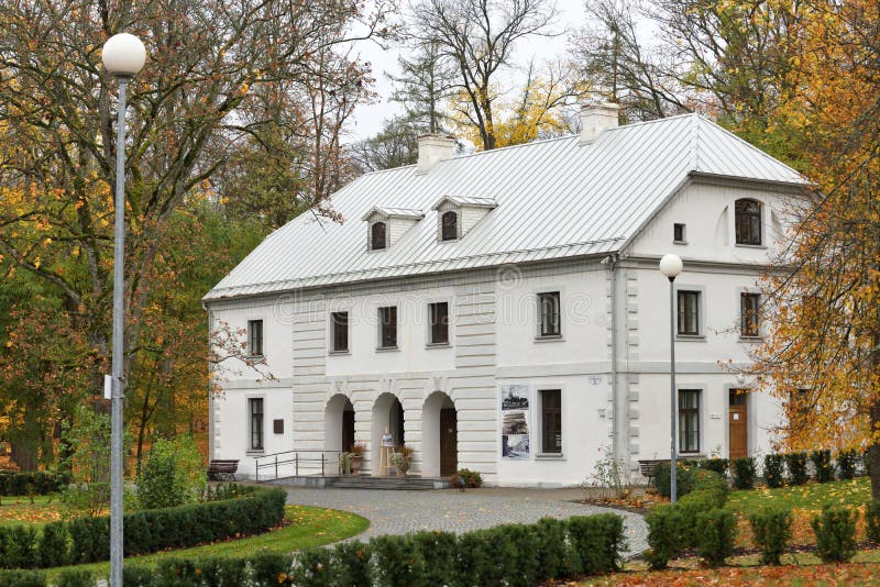 Architecture and Park of Jurbarkas Manor Editorial Photography - Image ...