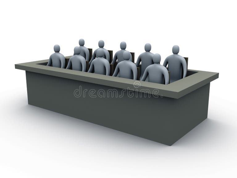 The Jury #1 stock illustration. Illustration of civilian - 342562