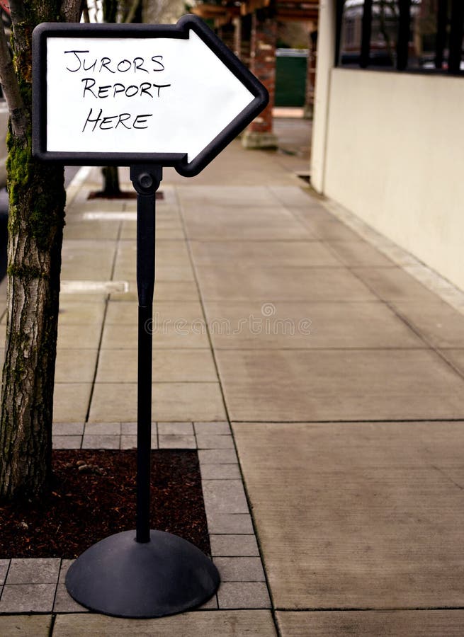 Jury Duty Direction Sign Stock Photos - Free & Royalty-Free Stock ...