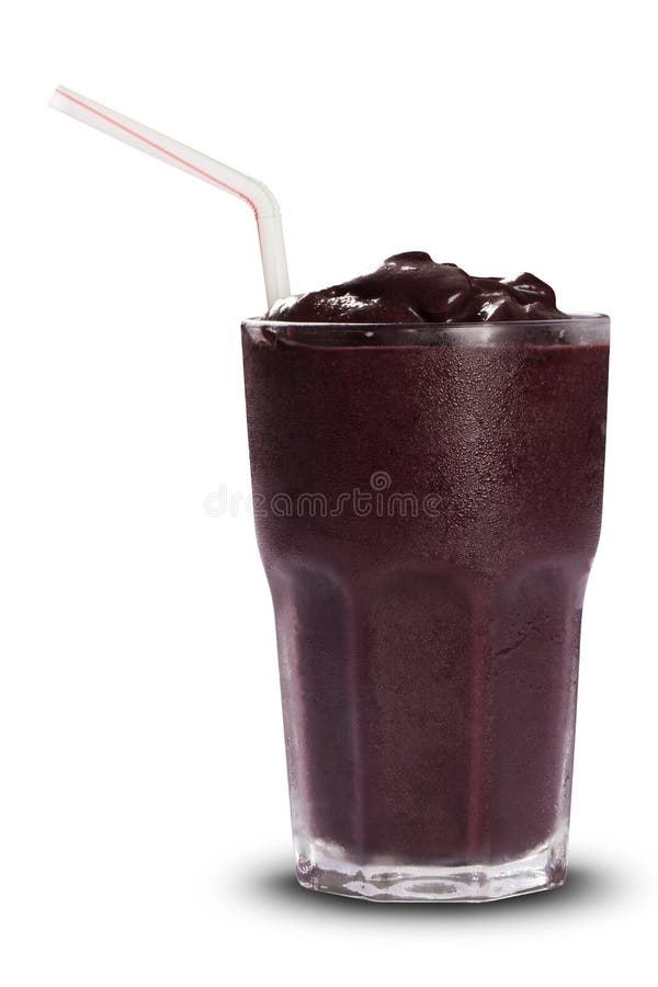 Jus D'Acai à L'arrière-plan Blanc Photo stock - Image du glace, fond ...