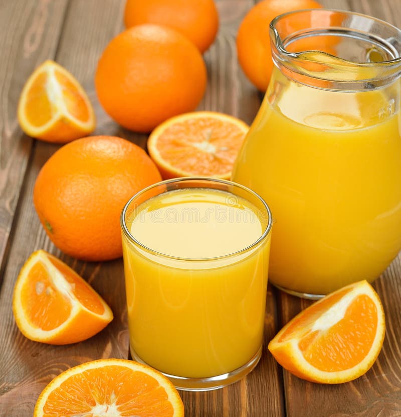 Jus d'orange et croissant photo stock. Image du rond - 26583274