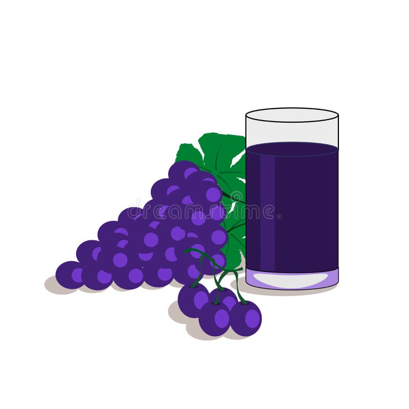 Jus de raisins illustration stock. Illustration du illustration - 60409714
