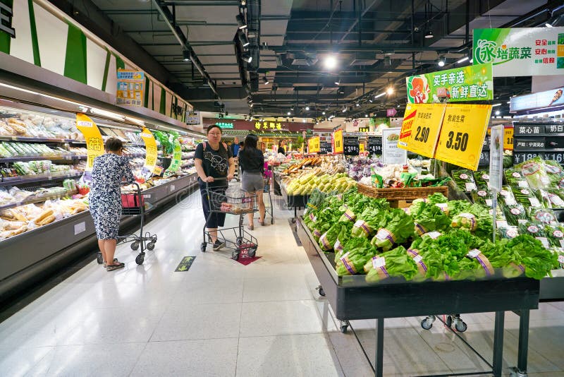 Jusco Super Market in China Editorial Photo - Image of walk, sale: 26158956