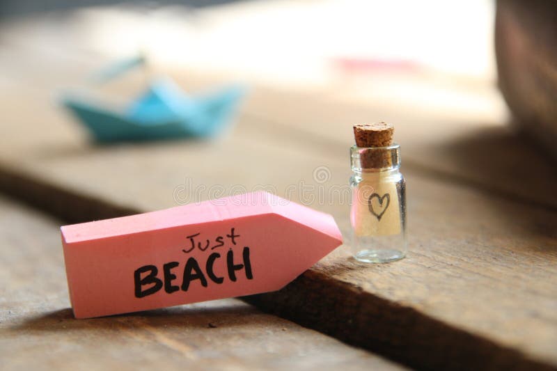 Just Beach. Tropical Vacation and Summer Travel Concept. Stock Image ...