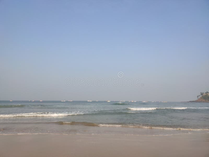 Waters of Ocean, Blue Sky and Ocean Waves Stock Photo - Image of blue ...