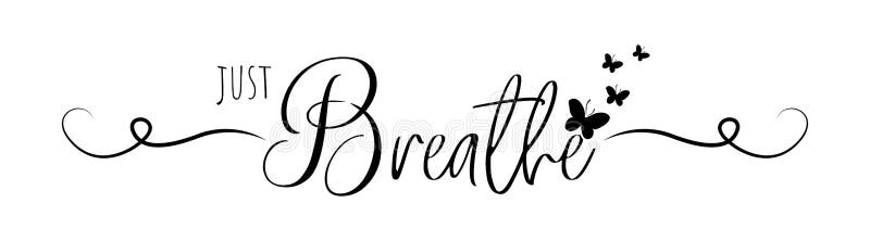 Just breathe, vector stock vector. Illustration of beautiful - 251809061