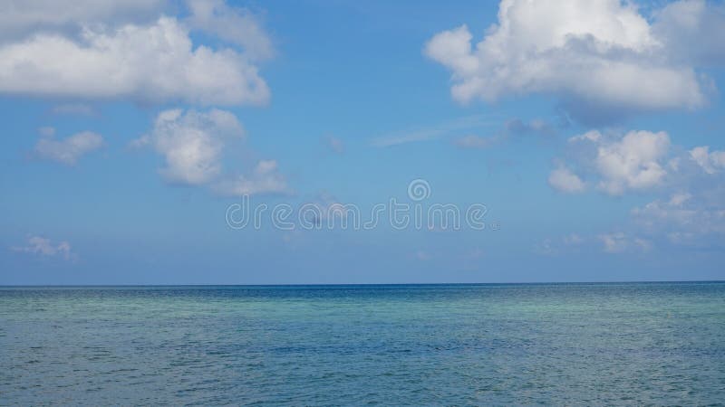 Just Clear, Crystal Blue Ocean and Sky Stock Image - Image of clear ...