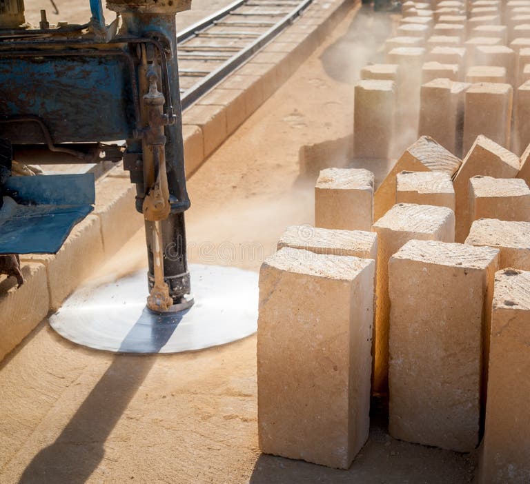Tufa stone quarry stock image. Image of circular, sawing - 170775293