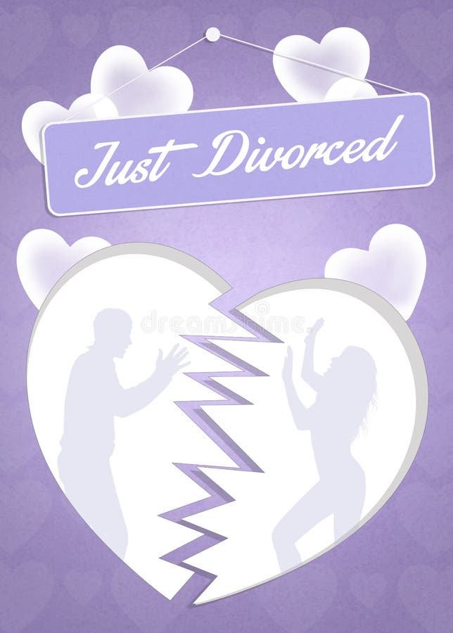 Divorced stock illustration. Illustration of woman, expression - 51828534