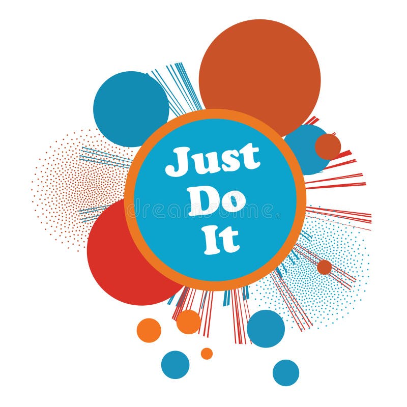 Just Do it Day poster stock vector. Illustration of success - 357379397