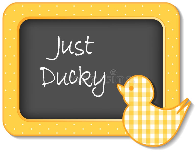 Just Ducky Nursery Frame stock vector. Illustration of bulletin - 27072938