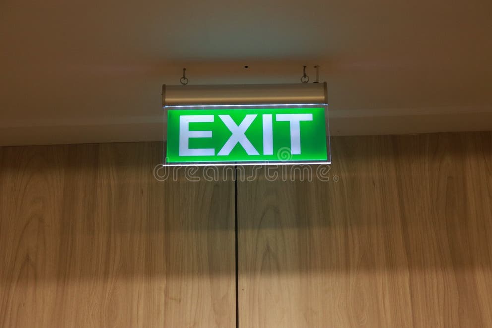 Just exit sign stock image. Image of room, door, exit - 271870735