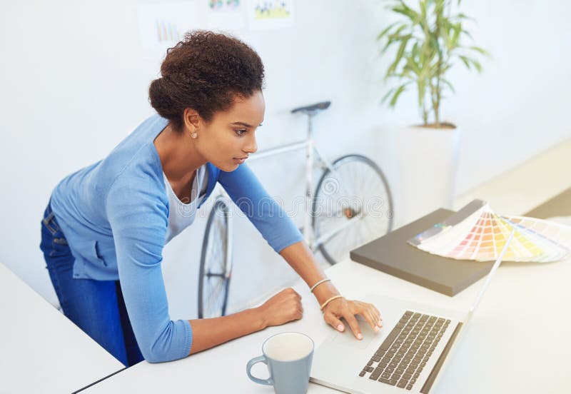 She Just Had To Check Something. a Young Architect Working on Her ...