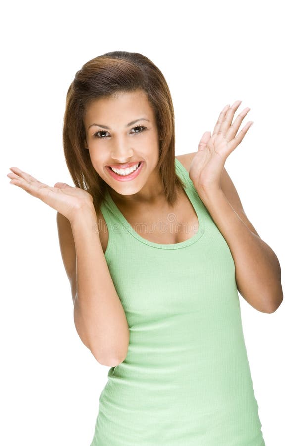 Just happy stock photo. Image of black, pink, beautiful - 10612904