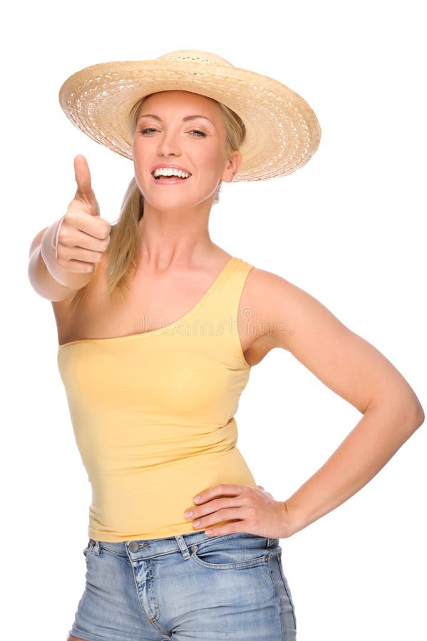Just happy stock image. Image of beautiful, happy, finger - 24757031
