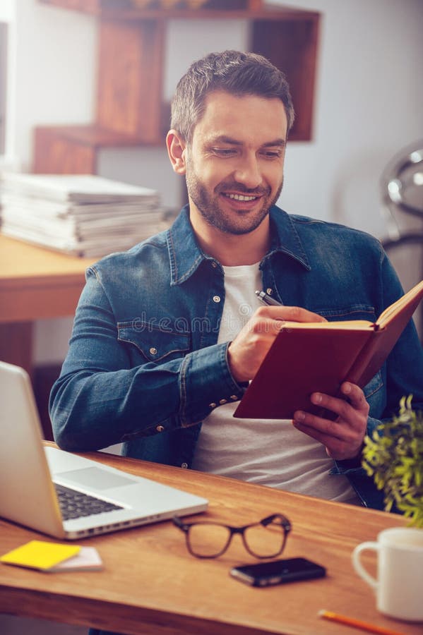 Just inspired. stock photo. Image of male, candid, intelligence - 47965894