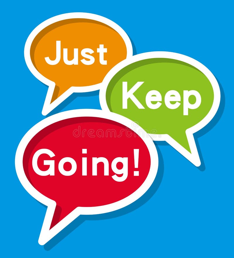 Keep going you can do this stock illustration. Illustration of business - 35019765