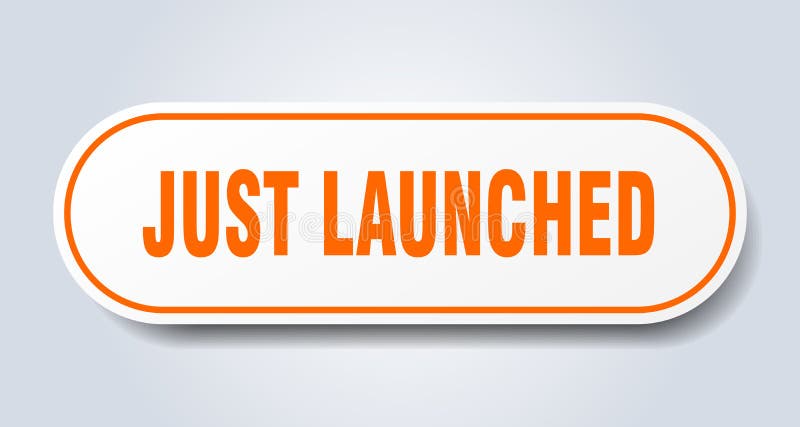 Just Launched Banner Template. Just Launched Ribbon Label Stock Vector ...