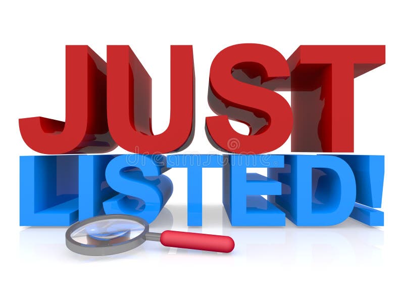 Just Listed Real Estate Sign Stock Image - Image of reduced, star: 1187797