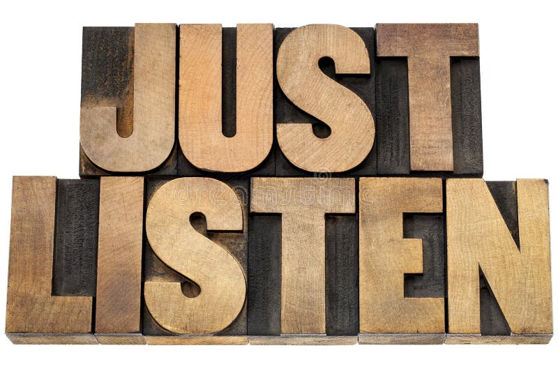 Just listen advice stock image. Image of discussion, communication ...