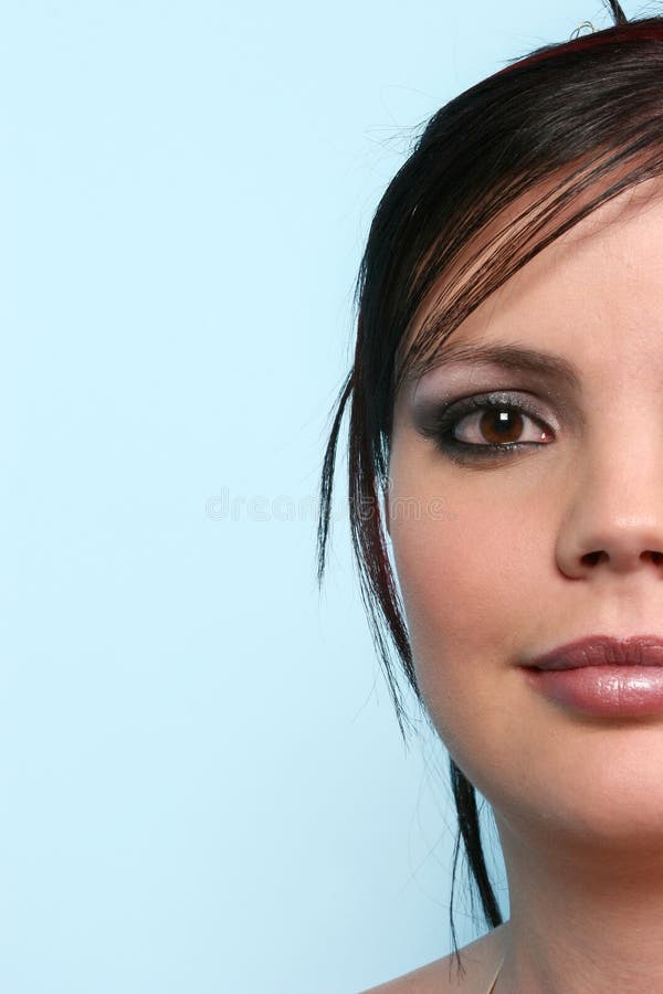 Just looking at me? stock image. Image of hair, feminine - 740353