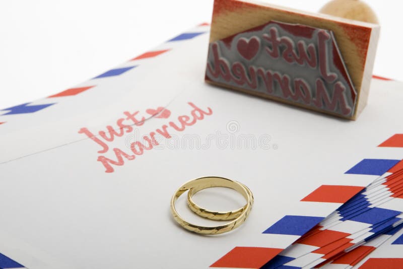 Just Married Stamp Stock Photos - Free & Royalty-Free Stock Photos from ...