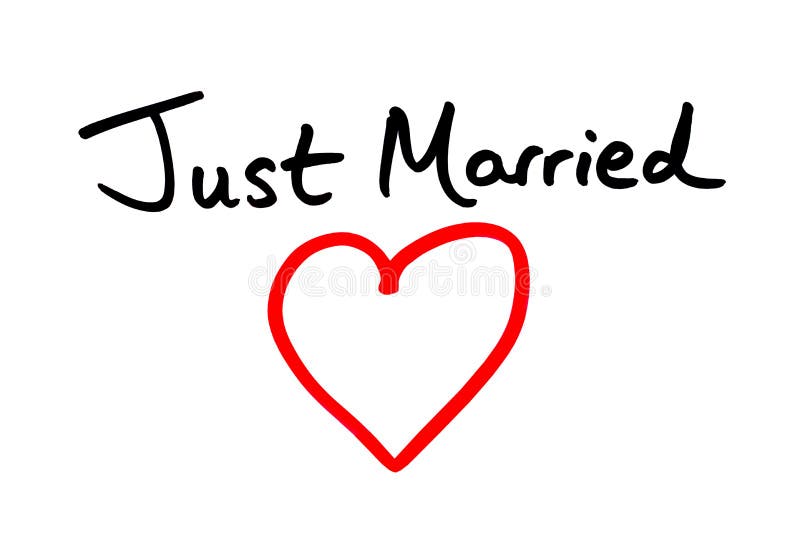Just Married Note Stock Illustrations – 127 Just Married Note Stock ...