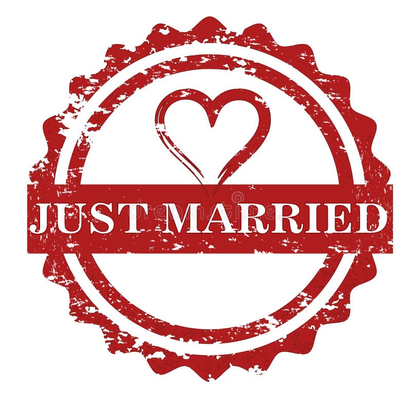 Just Married Stamp Stock Illustrations – 418 Just Married Stamp Stock ...