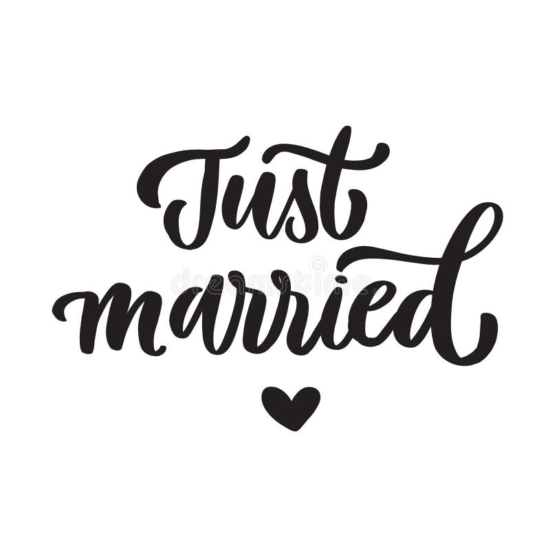 Just Married Note Stock Illustrations – 127 Just Married Note Stock ...