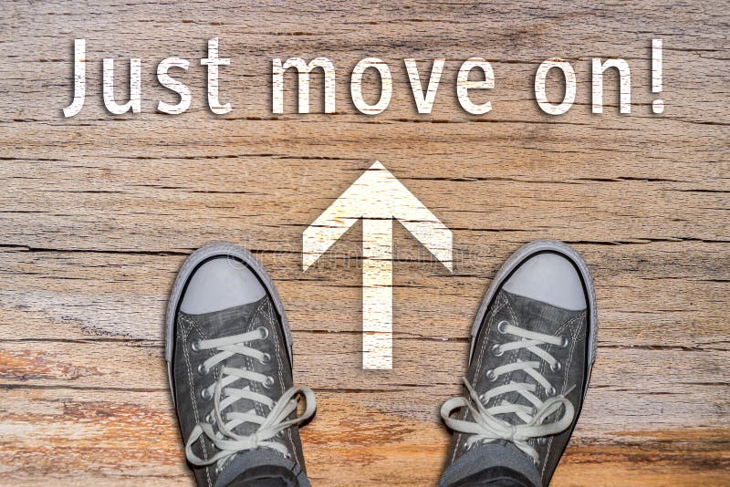Just Move on Symbolic Image Stock Image - Image of start, arrow: 194639951