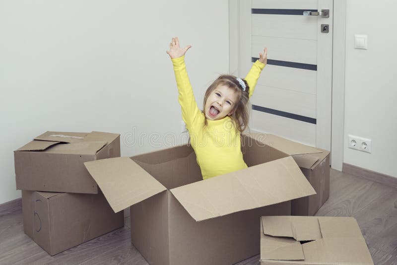 Just Moved into a New Home. Concept Photo. Stock Photo - Image of ...