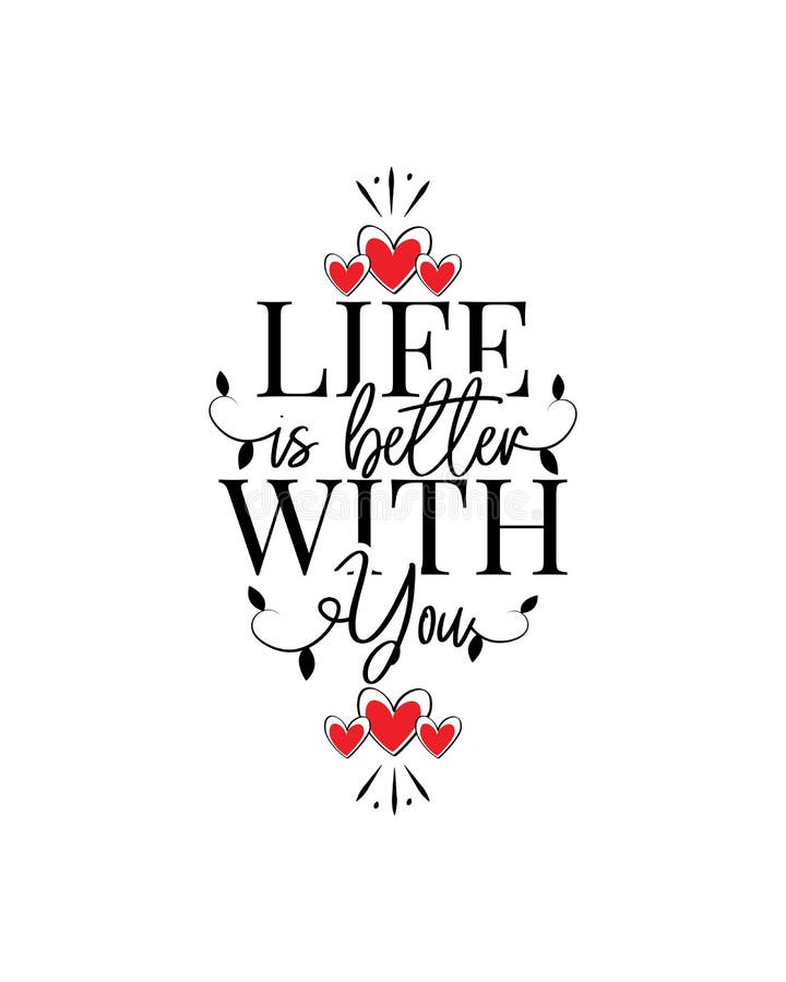 Life is Better when we are Together, Wall Decals Vector, Poster Design ...