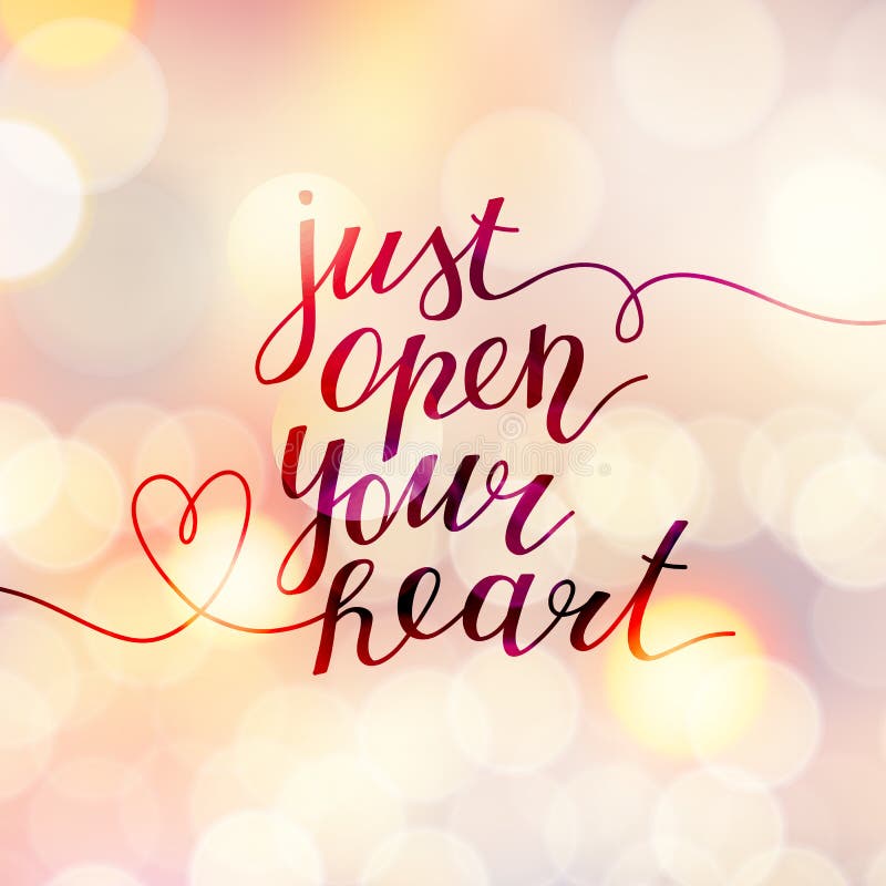 Just Open Your Heart Stock Illustrations – 81 Just Open Your Heart ...